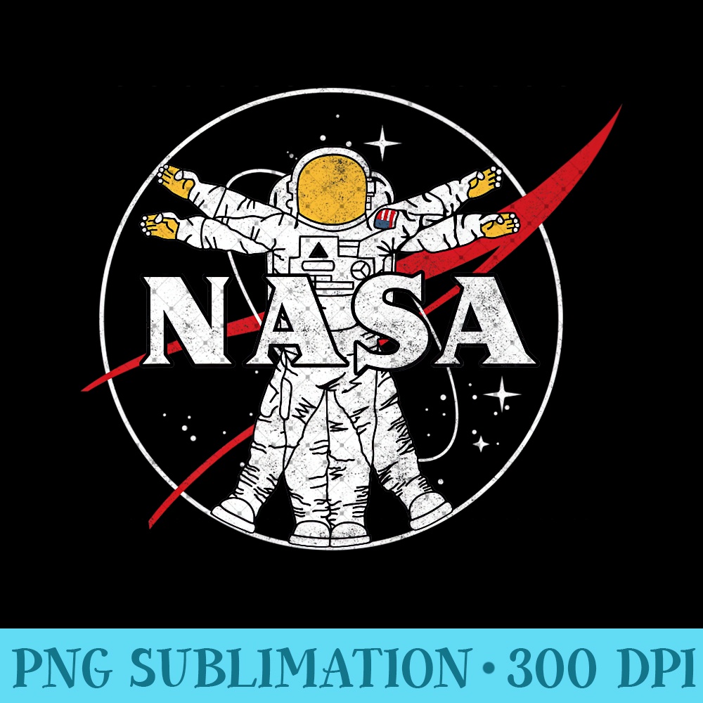 NASA Vitruvian Astronaut Chevron Logo Premium - Unique PNG A | Inspire ...