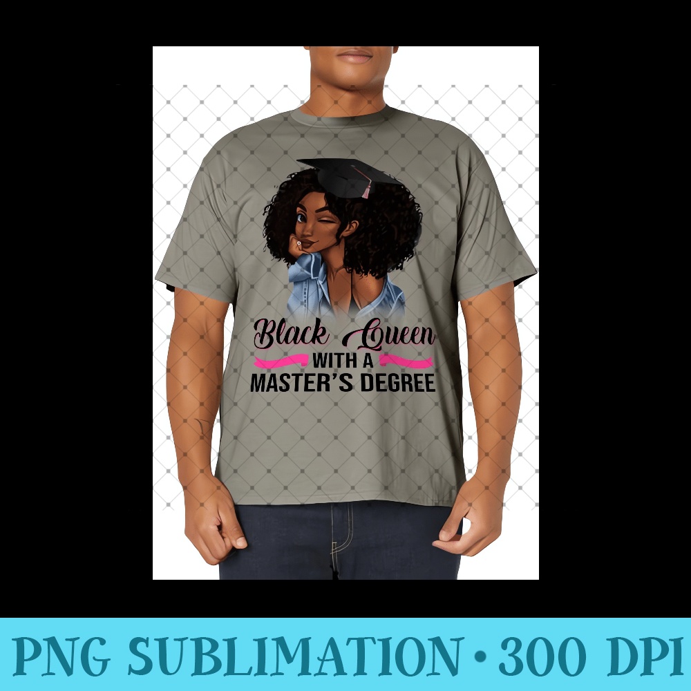 Black Queen With A Master's Degree Graduation - Unique PNG A | Inspire ...