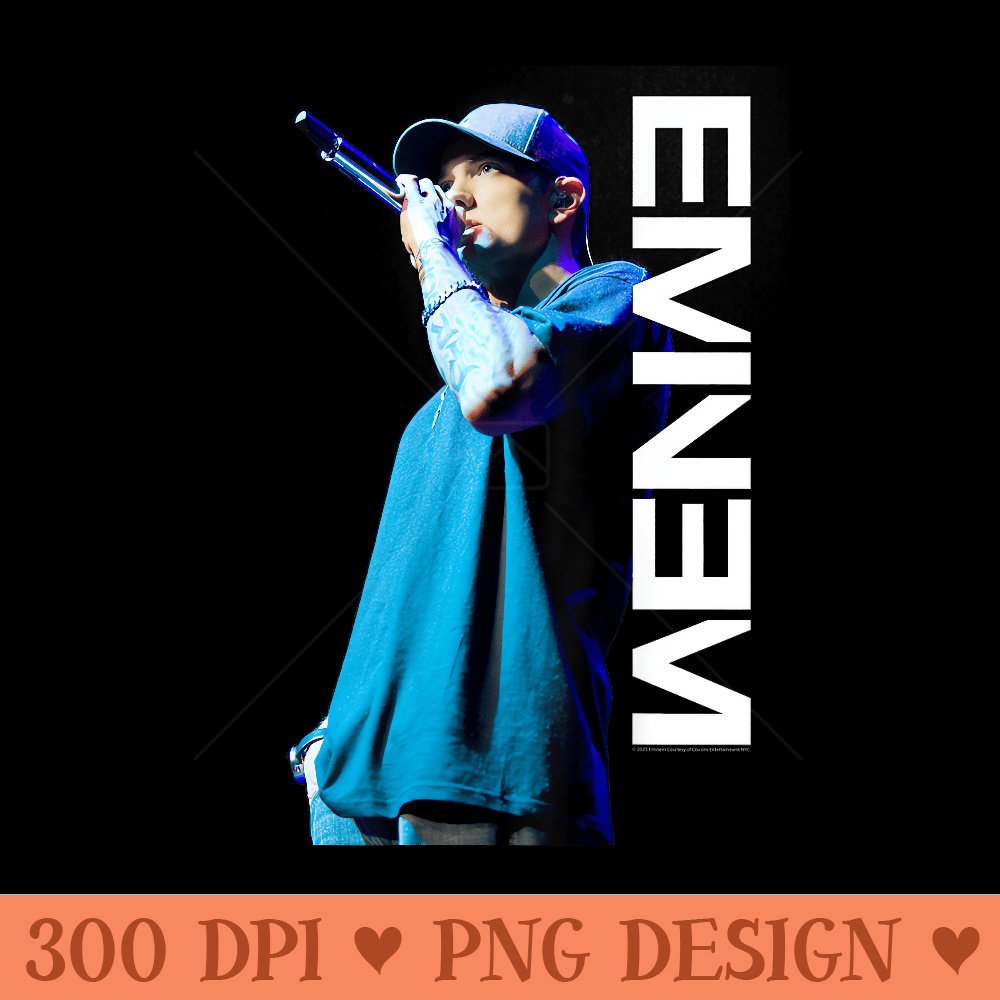 Eminem Mic Pose by Rock Off T-Shirt - Unique Sublimation pat | Inspire ...