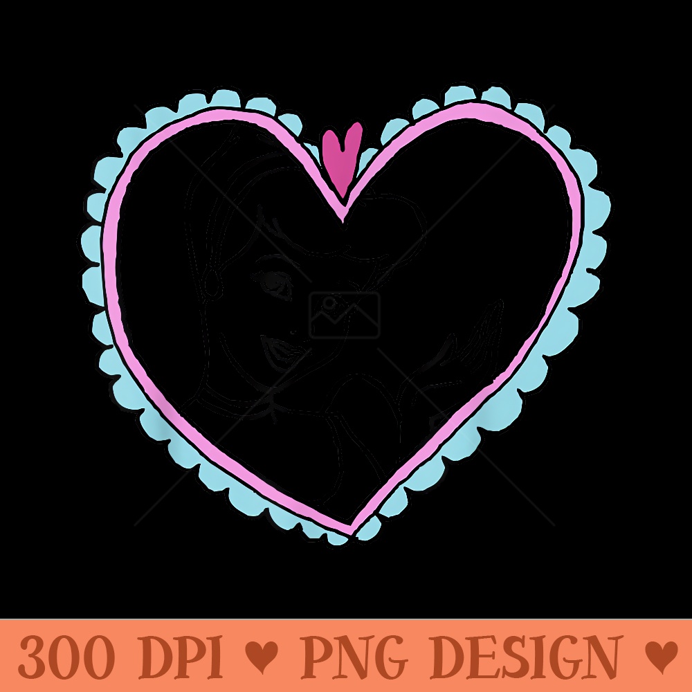 Disney Princess Cinderella in Heart Frame T- - Printable PNG | Inspire ...