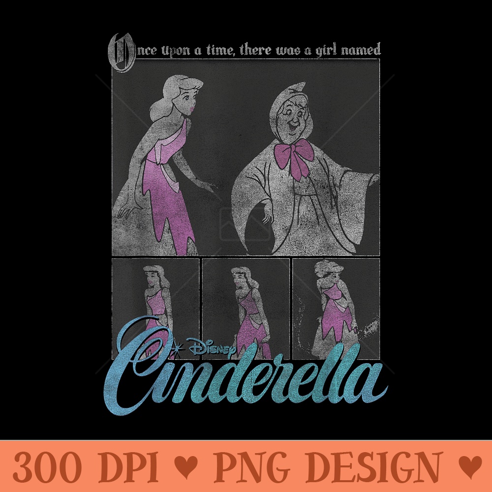 Disney Princess Cinderella Movie Poster Panels - PNG Graphic | Inspire ...