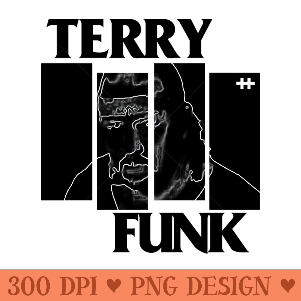 Terry Funk - Unique PNG Artwork - Limited Edition And Exclus | Inspire ...