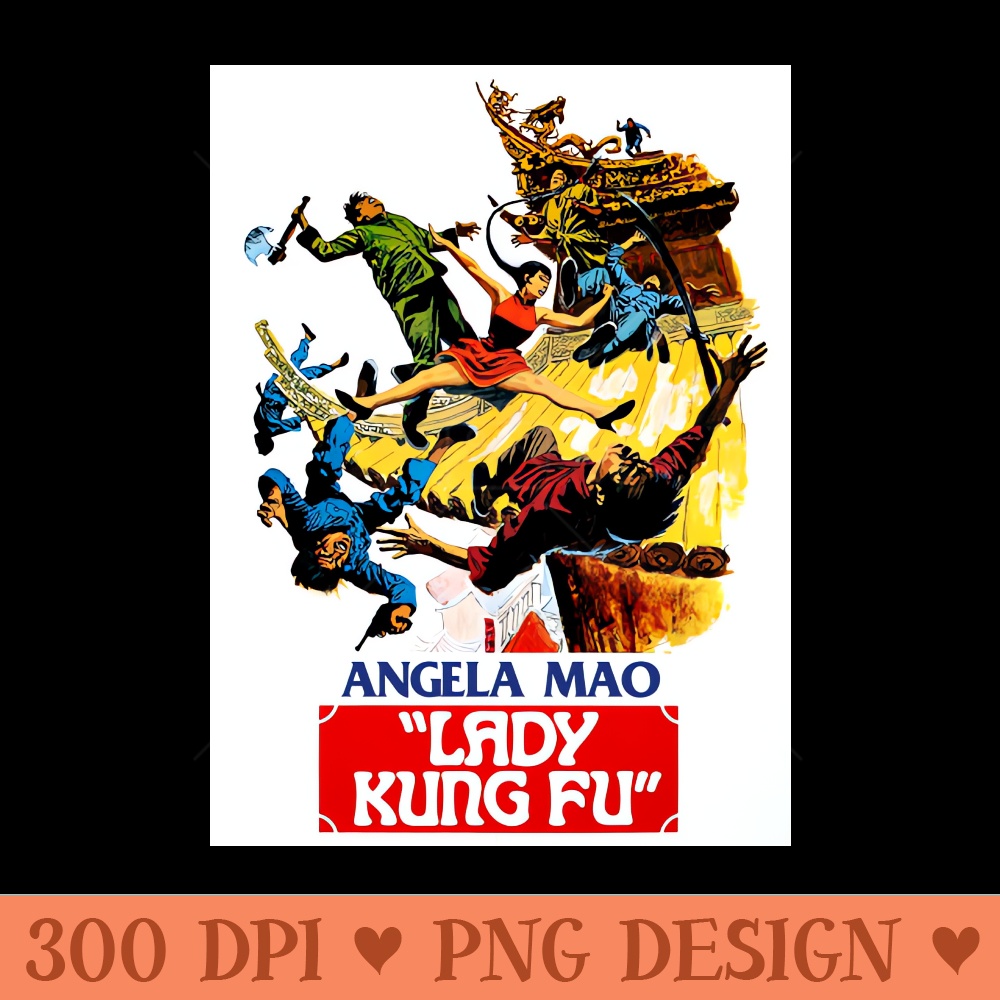 Lady Kung Fu - PNG design downloads - Instant Download | Inspire Uplift