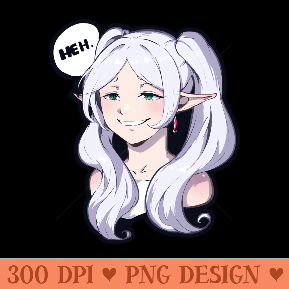 Frieren Smile - Ready To Print PNG Designs | Inspire Uplift