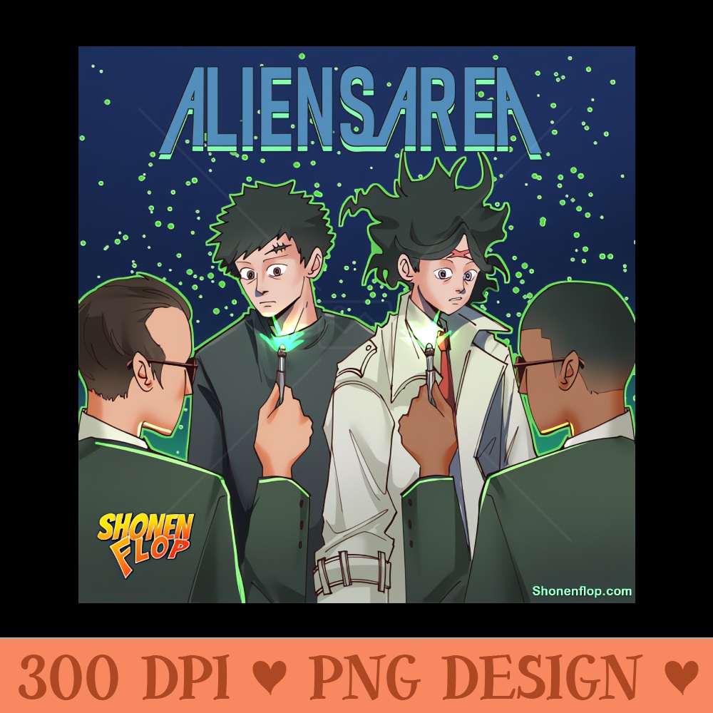 Aliens Area Shonen Flop - Sublimation patterns PNG | Inspire Uplift
