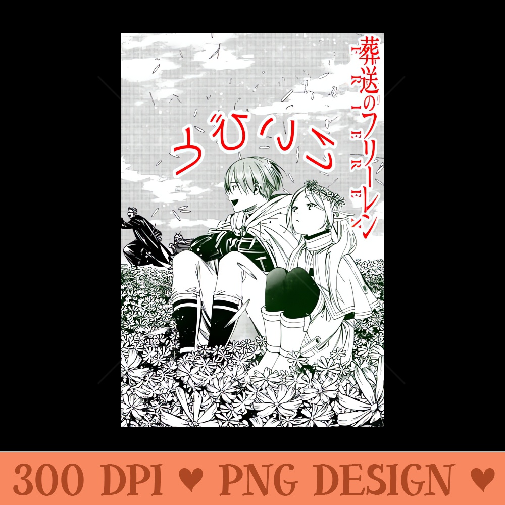 Frieren - Modern PNG designs | Inspire Uplift