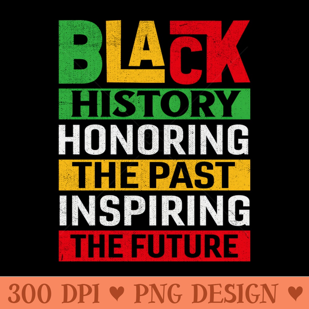 Black History Honoring The Past Inspiring The Future - PNG D | Inspire ...