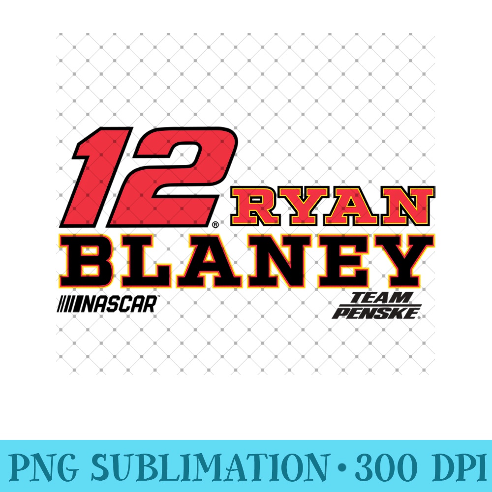 NASCAR - Ryan Blaney - Driver - Sublimation PNG Designs | Inspire Uplift