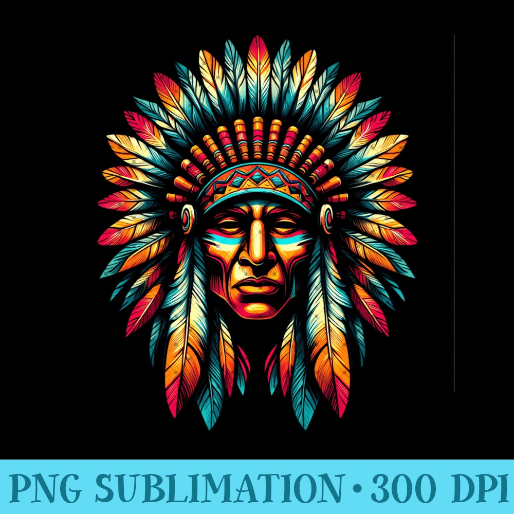 Native American Indigenous Chief Headpiece - PNG Design File | Inspire ...