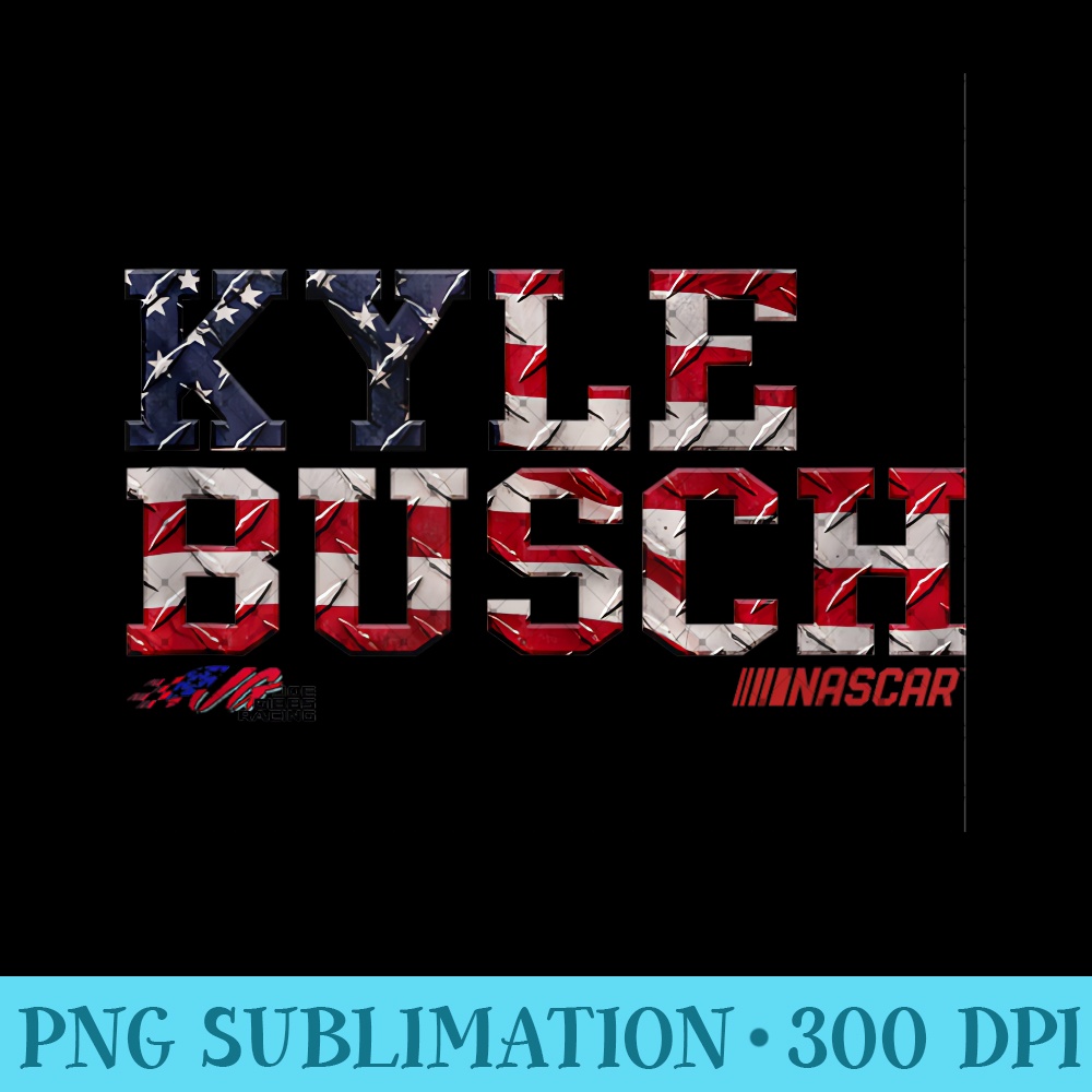 NASCAR - Kyle Busch - Americana - Exclusive PNG designs | Inspire Uplift