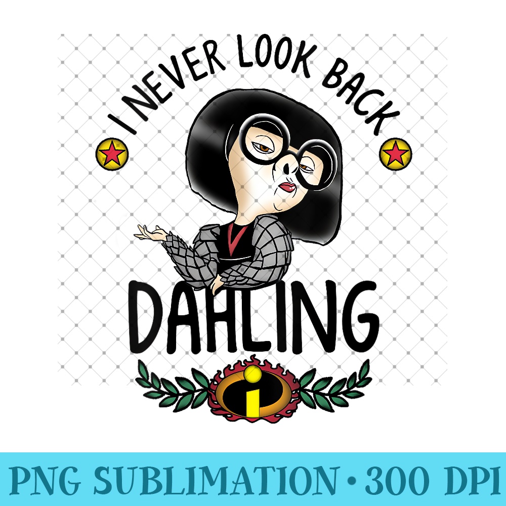 Womens Disney Pixar Incredibles Edna Darling - PNG Templates | Inspire ...