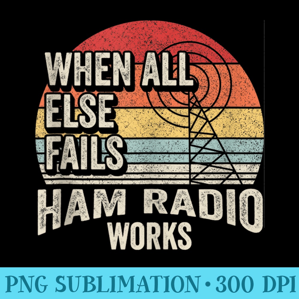 Ham Radio Retro Vintage Ham Radio Operator - Trendy PNG Desi | Inspire Uplift