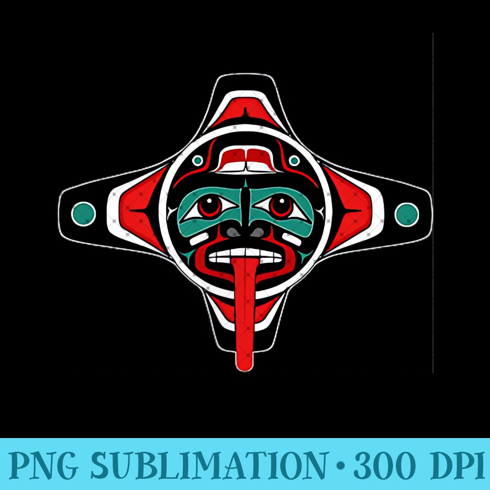 Indigenous Alaska Sun Native American Art Style Haida Totem | Inspire ...