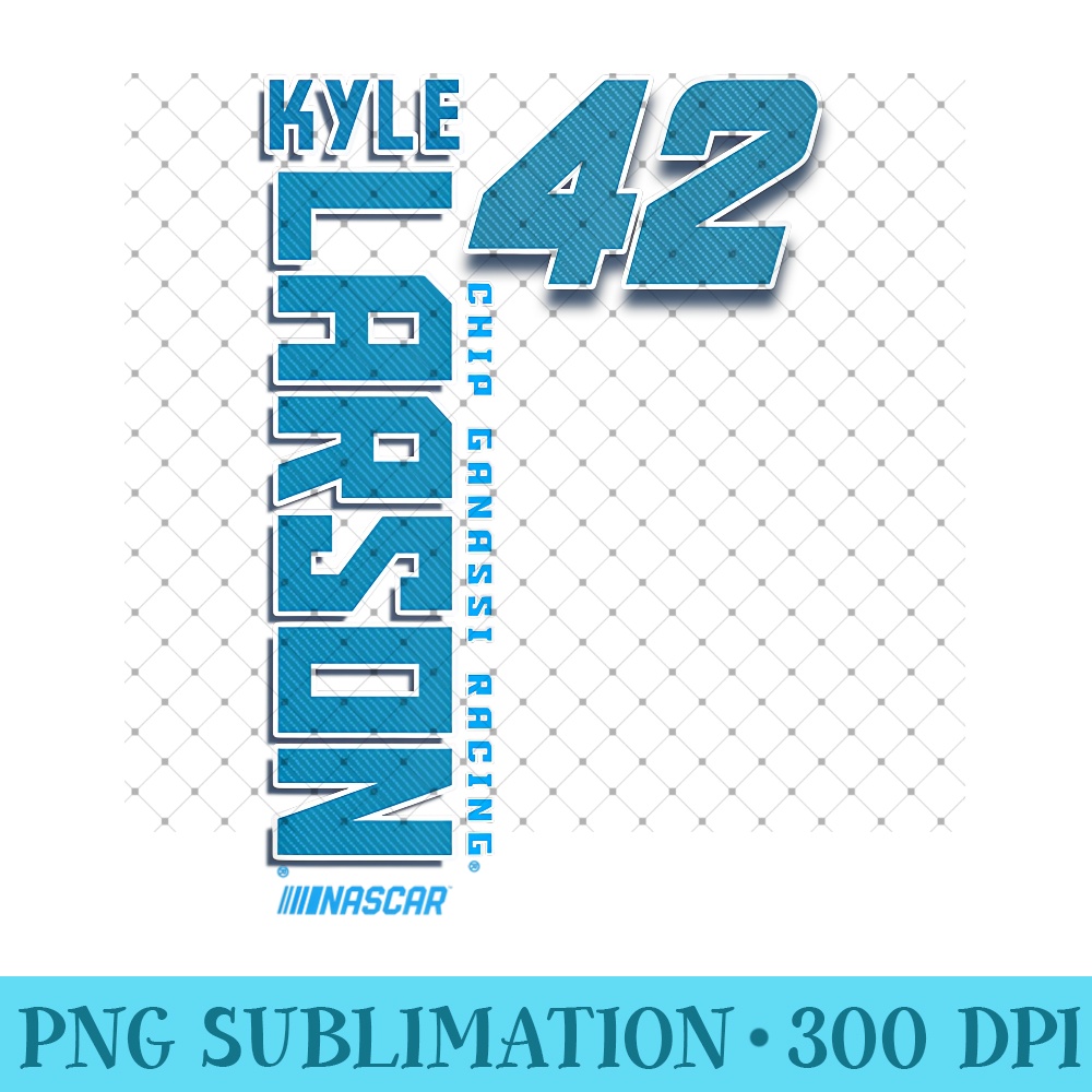 NASCAR - Kyle Larson - Script - PNG Graphics | Inspire Uplift