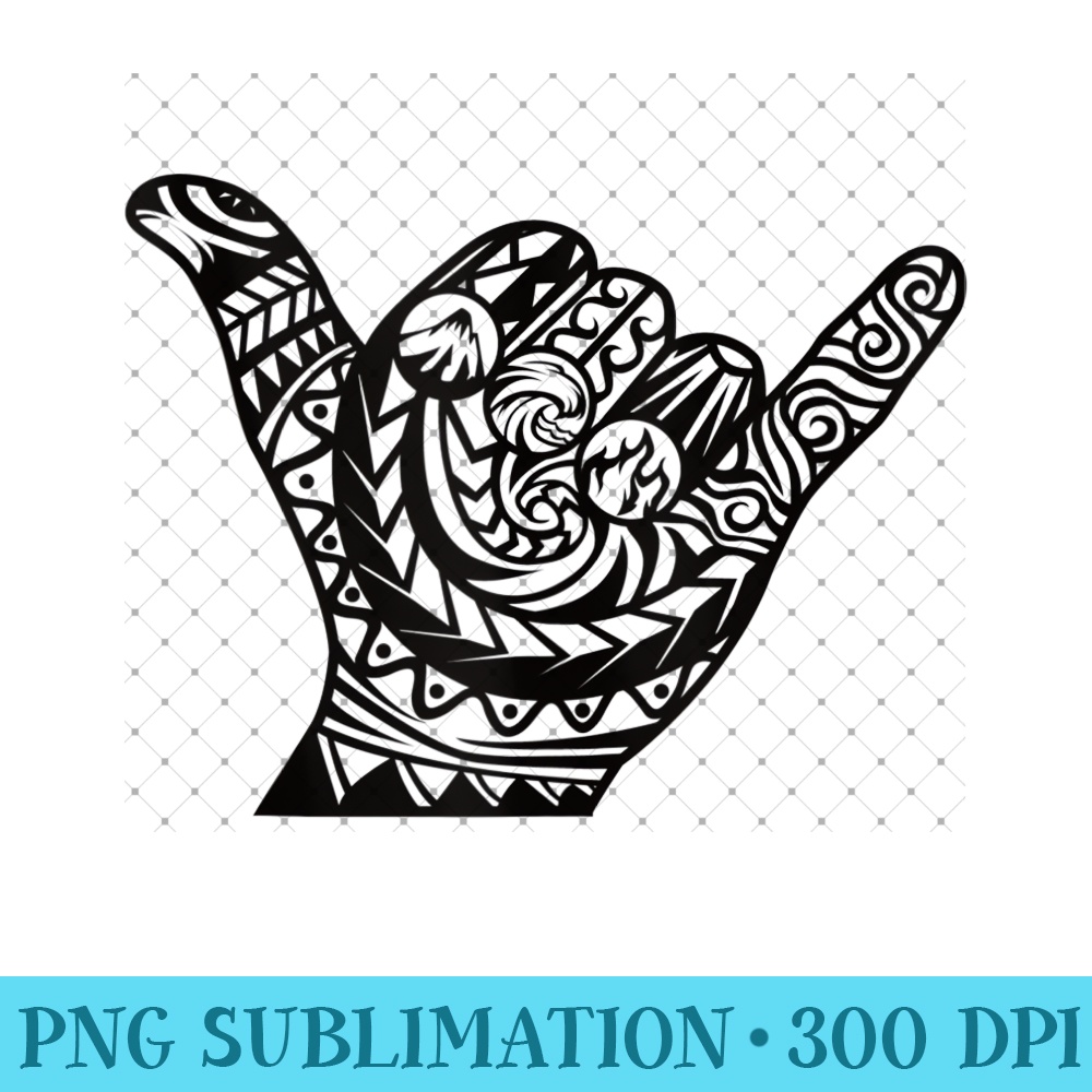 Tribal Shaka - Maori - Tribal - PNG Art Files - Inspire Uplift