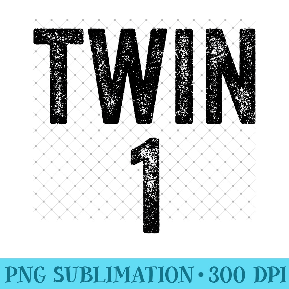Twin Number One Twin Lovers Day Whacky Twins Funny Vintage P | Inspire ...
