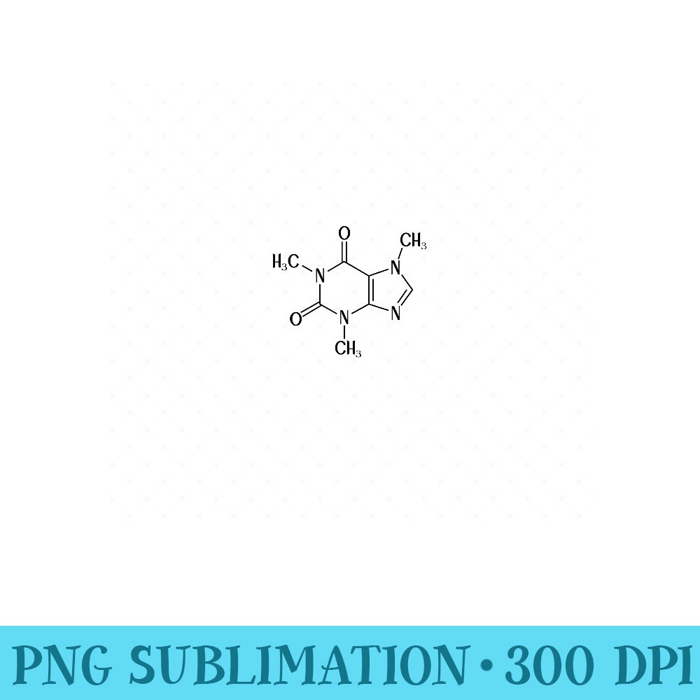 Caffeine Chemistry Structural Formula Coffee - PNG design as | Inspire ...