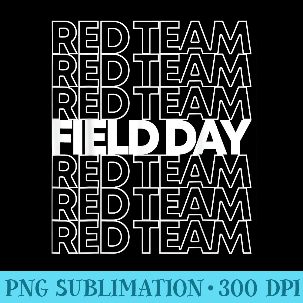 Field Day Red Team - Printable PNG Images | Inspire Uplift
