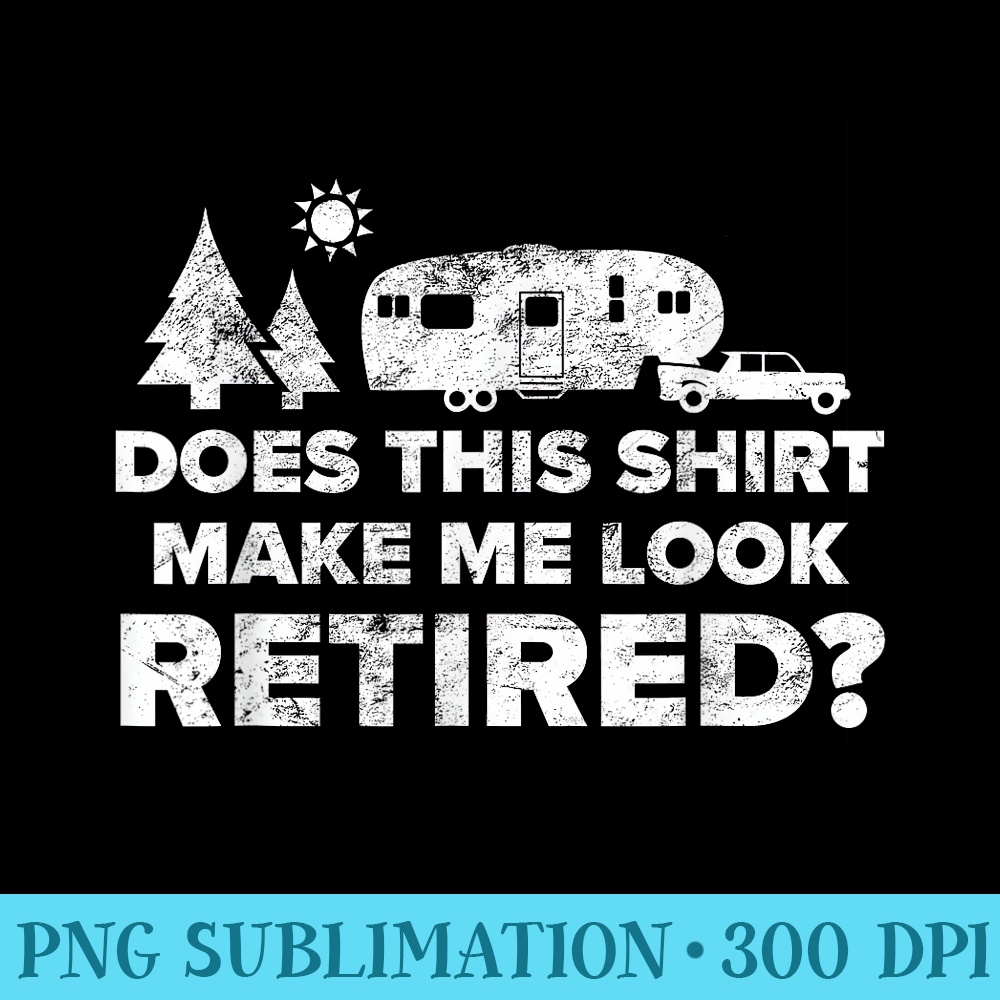 Retired Camping Retiree 5th Wheel Camper RV - PNG Clipart | Inspire Uplift