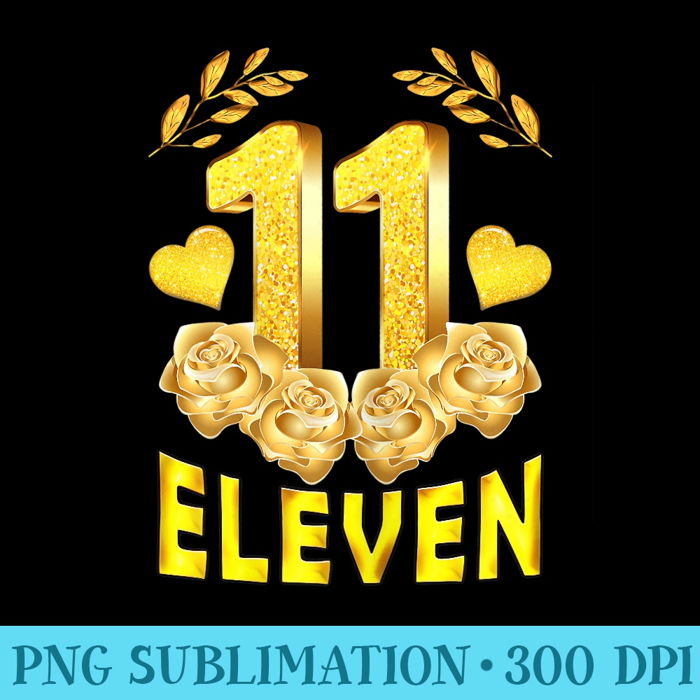 11 Years Old Girls Eleven 11 Daughter Golden Girl - Exclusiv | Inspire ...