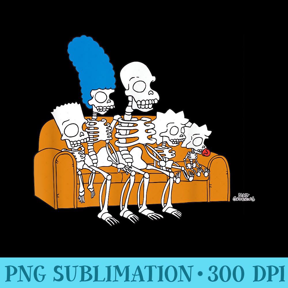 The Simpsons Skeletons Couch Gag Treehouse of Horror - PNG D | Inspire ...