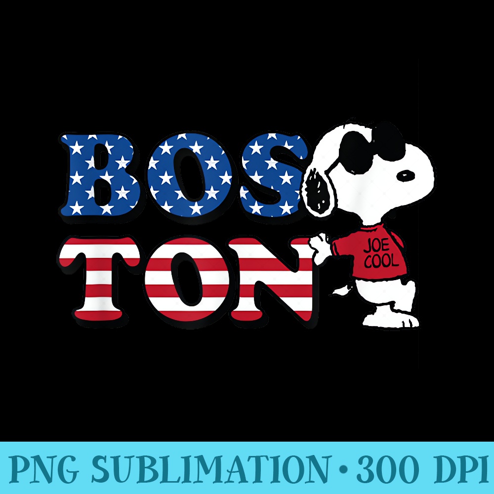 Peanuts Boston Snoopy Joe Cool - Printable PNG Images | Inspire Uplift