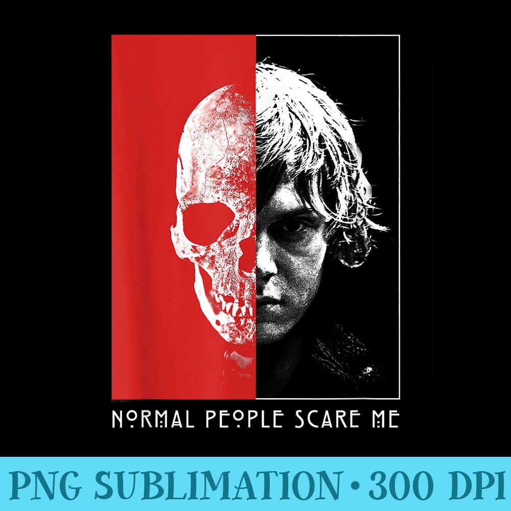 American Horror Story Tate Half Skull - Exclusive PNG design | Inspire ...