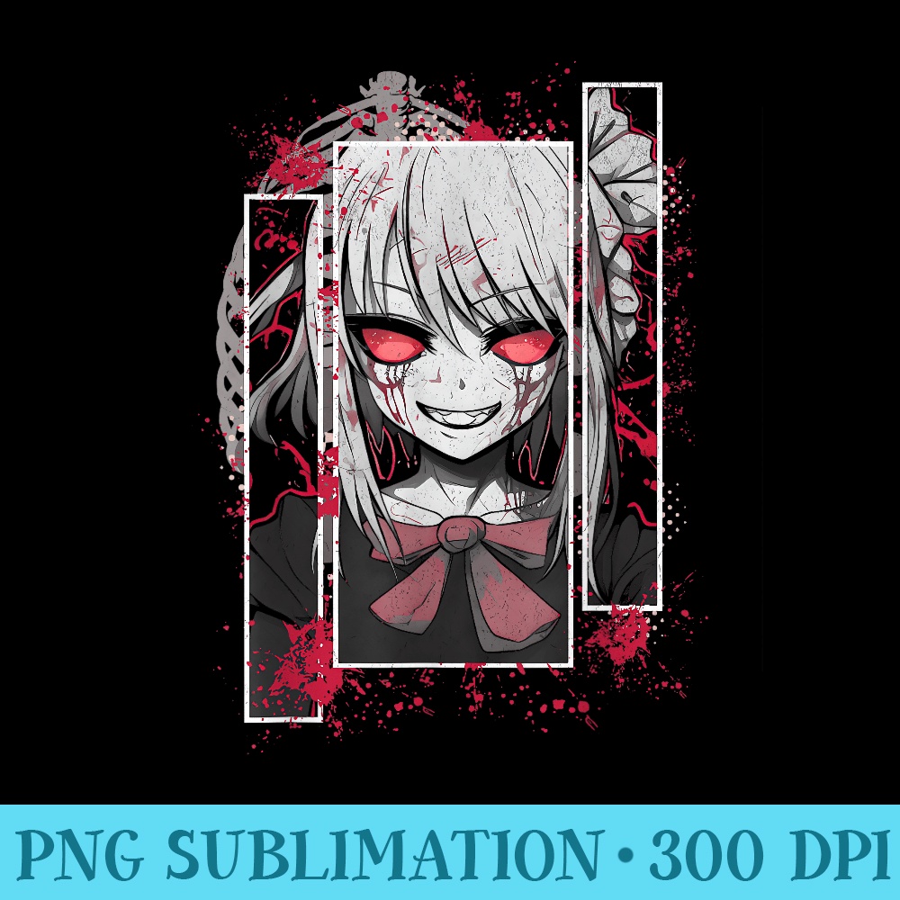 Horror Anime Yandere Menhera Demon Girl Japanese Aesthetic - | Inspire ...