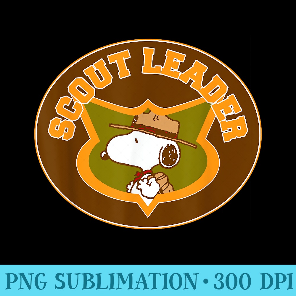 Peanuts Snoopy Scout Leader - Digital PNG Artwork | Inspire Uplift