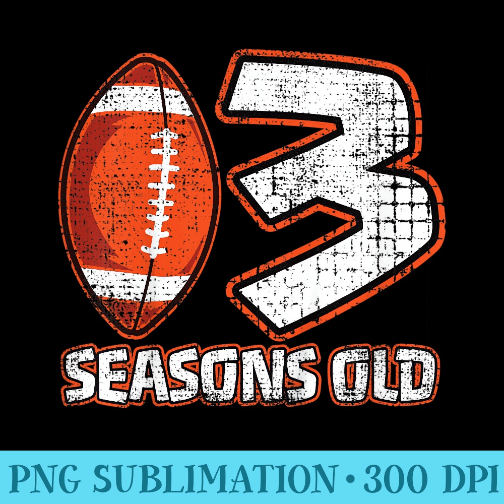 3rd Birthday Football Thre Year Old Football Player - PNG Do | Inspire ...