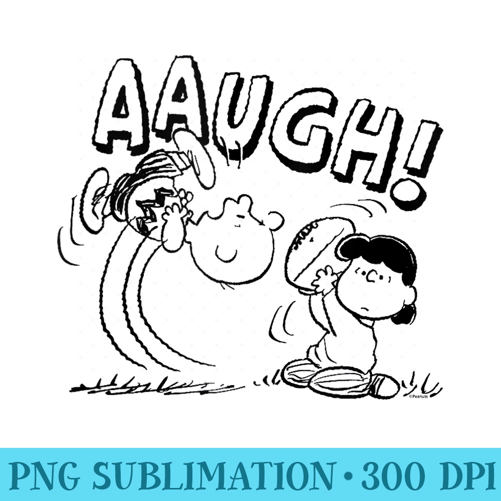 Peanuts Charlie Brown Lucy Football Kick Aaugh - Download PN | Inspire ...