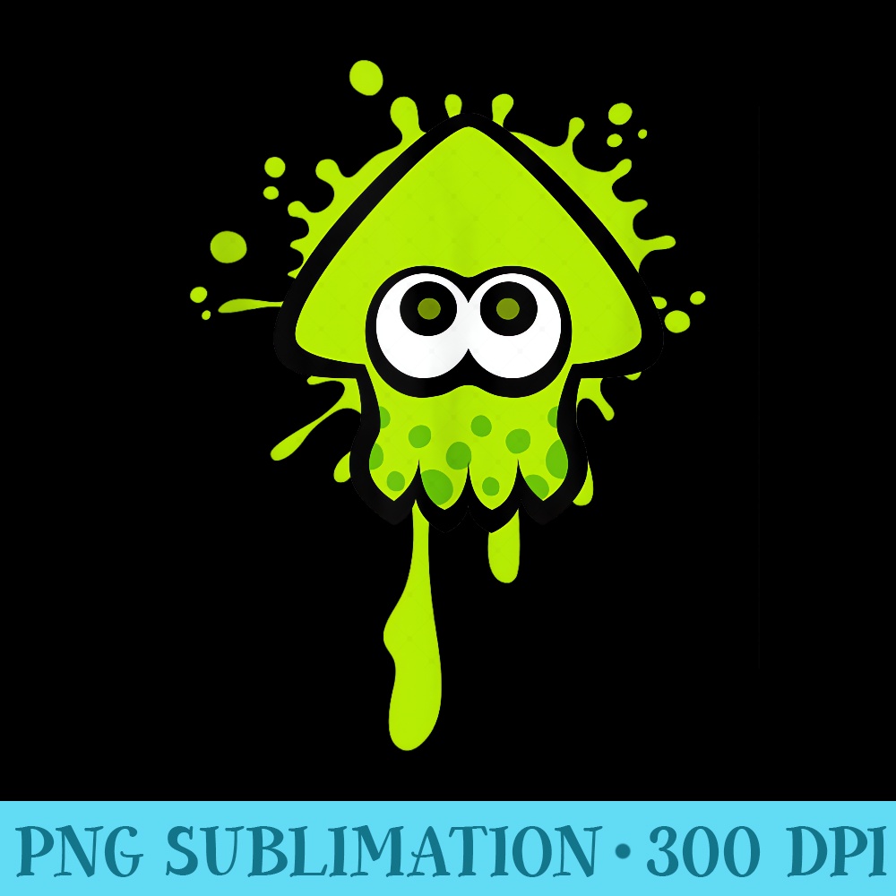 Nintendo Splatoon Green Inkling Squid Splat - PNG Download V | Inspire ...