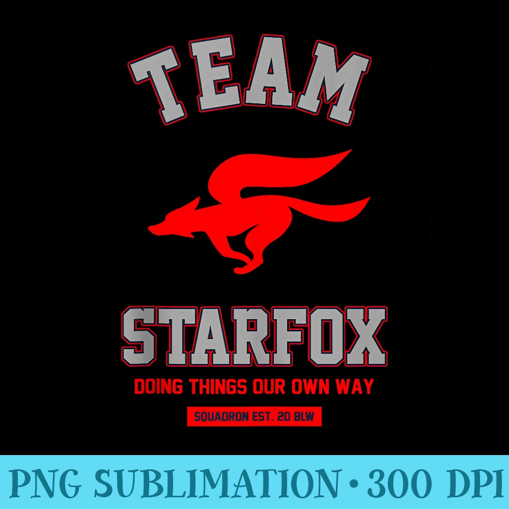 Star Fox Team Red Logo Poster Style - PNG Download Clipart | Inspire Uplift