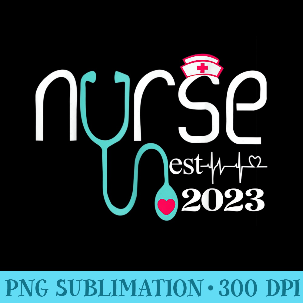 New Nurse Est 2023 RN Nursing School Graduation Graduate BSN | Inspire ...