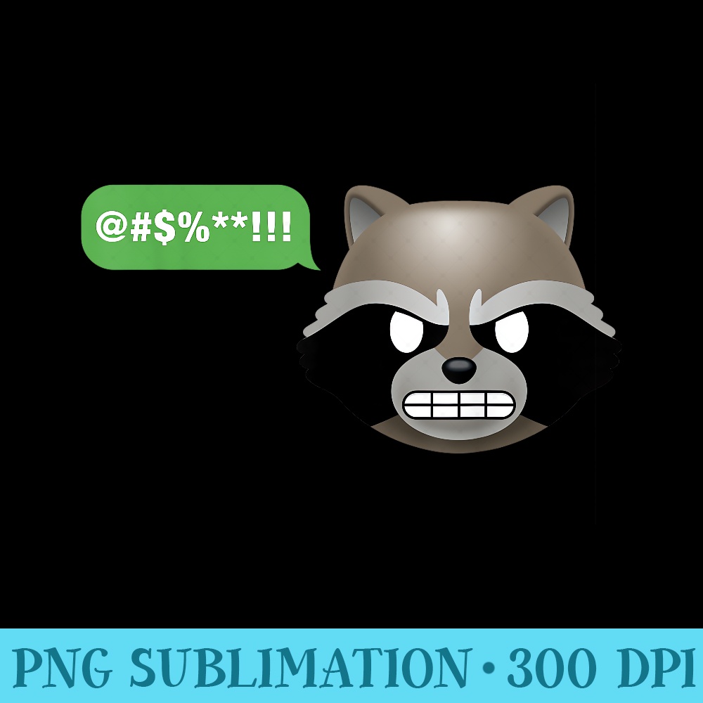 Marvel Rocket Raccoon Angry Emoticon - PNG Download High Qua | Inspire ...