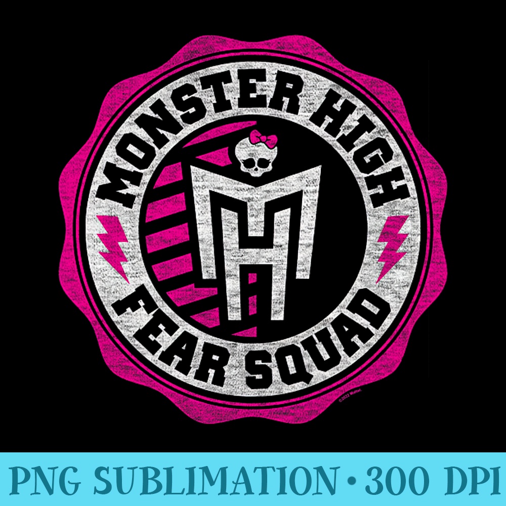 Monster High Fear Squad Crest Premium - Sublimation images P | Inspire ...