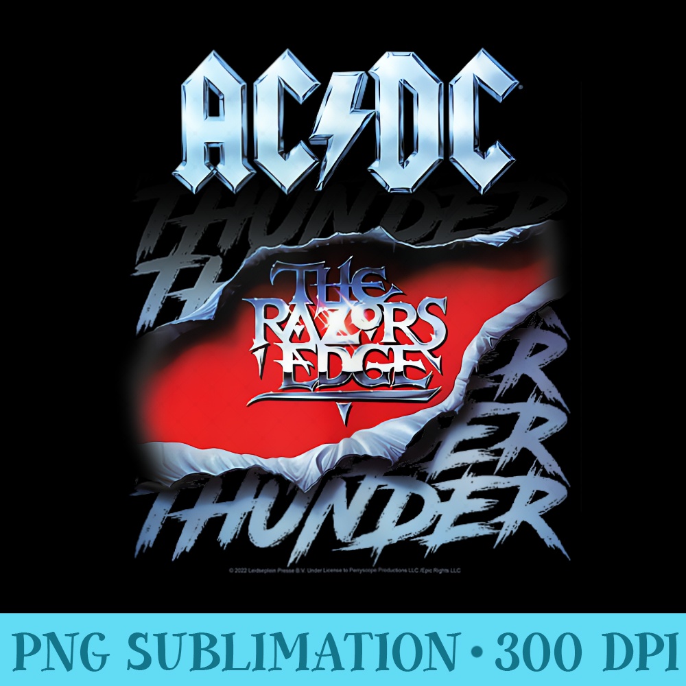 ACDC The Razors Edge Thunder - Shirt Graphic Resources | Inspire Uplift