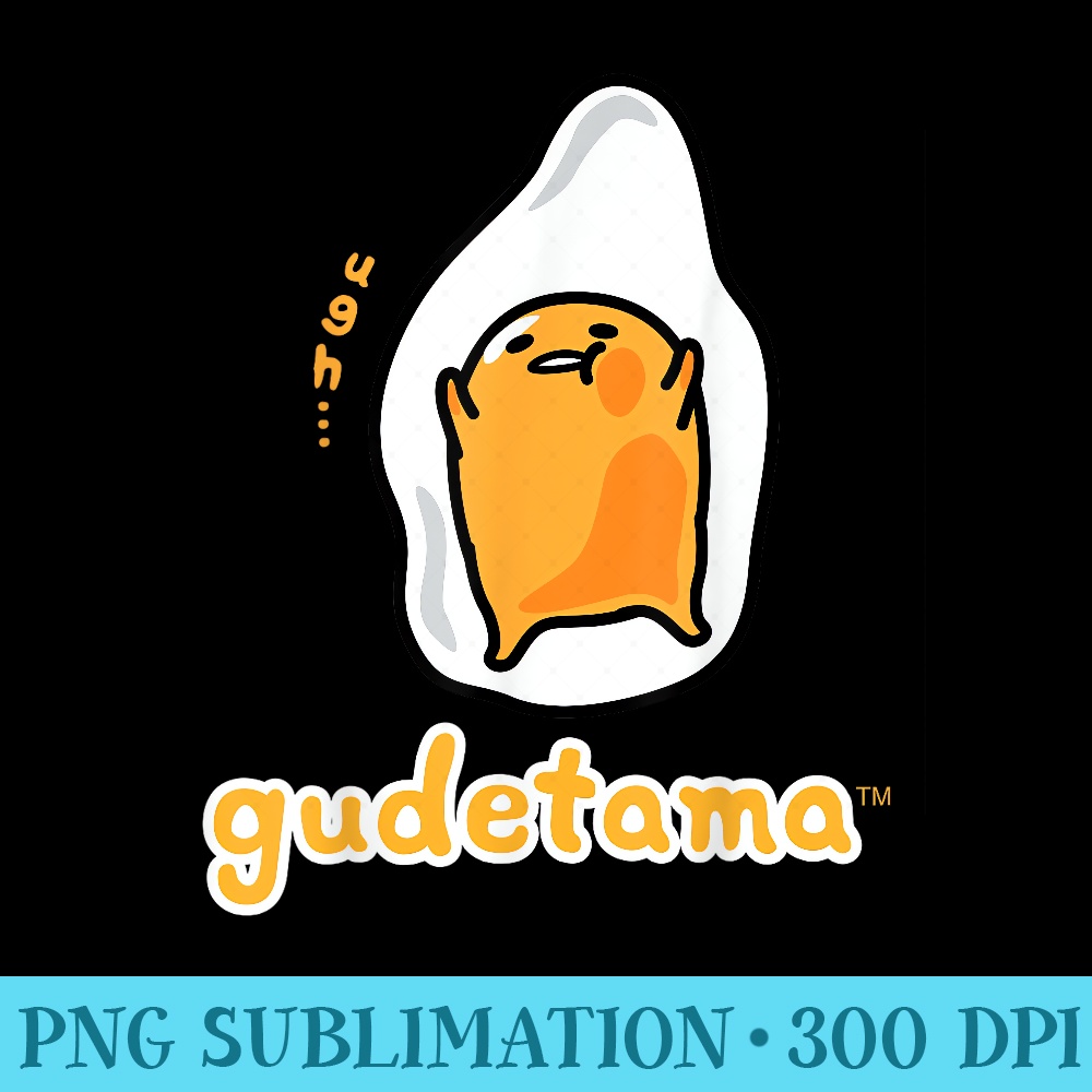 Gudetama Character Front and Back - PNG Download Clipart | Inspire Uplift