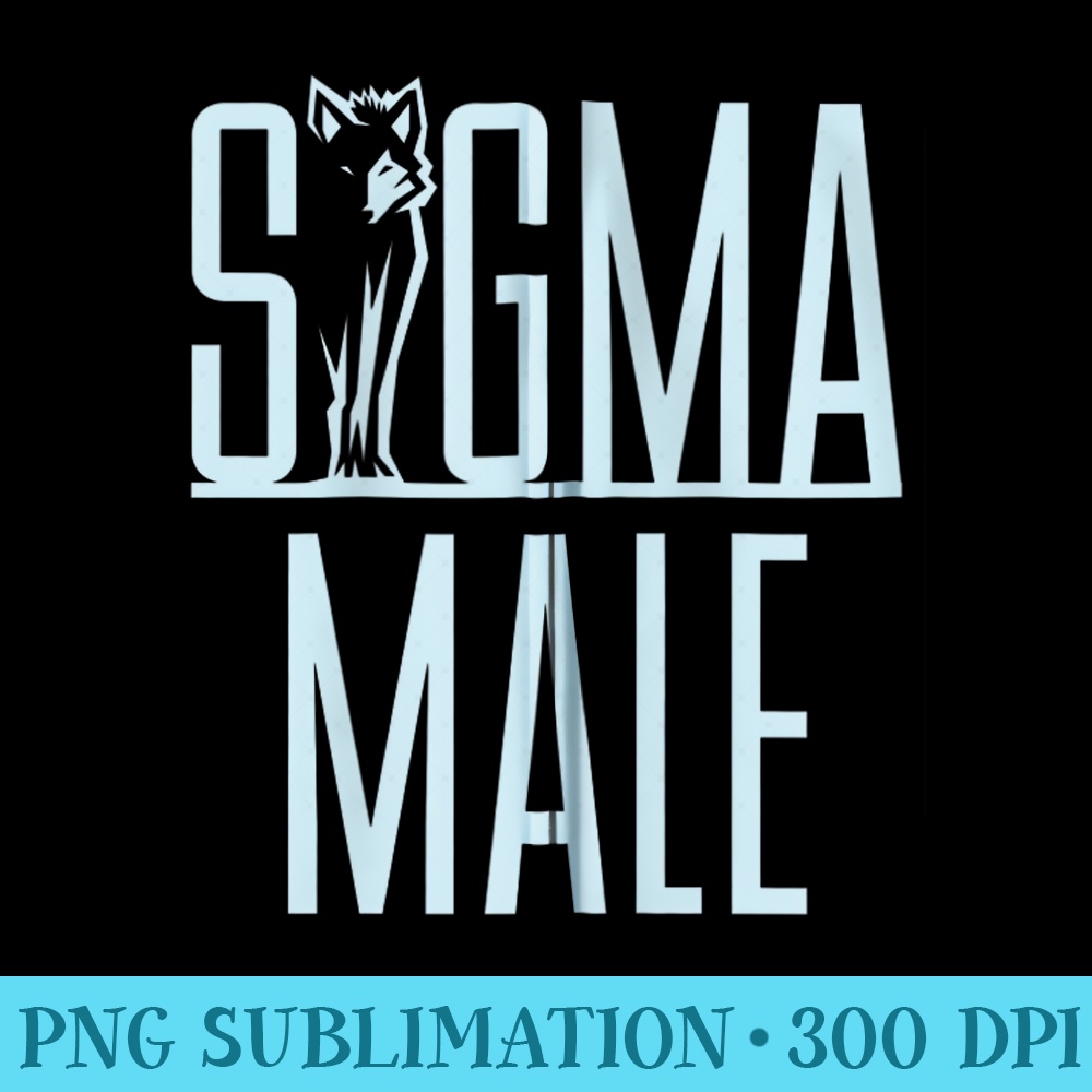 Sigma Male Lone Loner Wolf Individualist Meme Graphic - PNG | Inspire ...