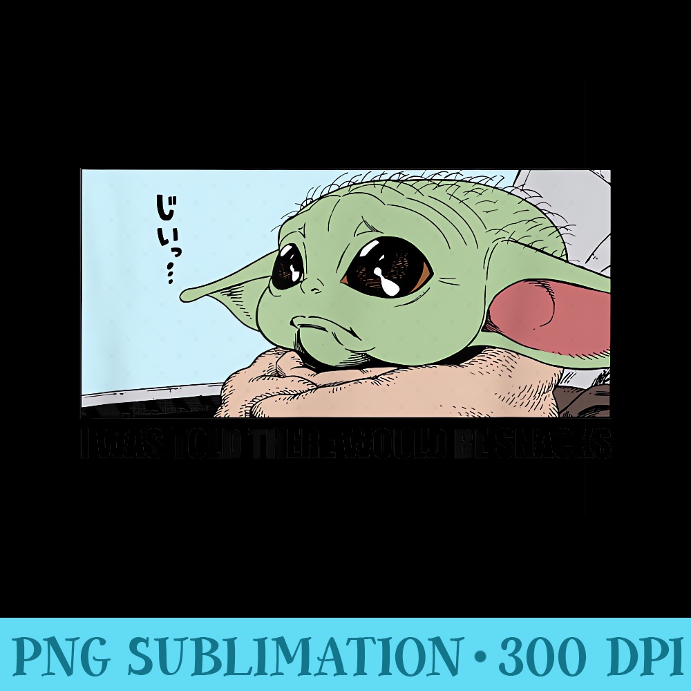 Amazon Essentials The Mandalorian Sad Grogu Wants Snacks - S | Inspire ...