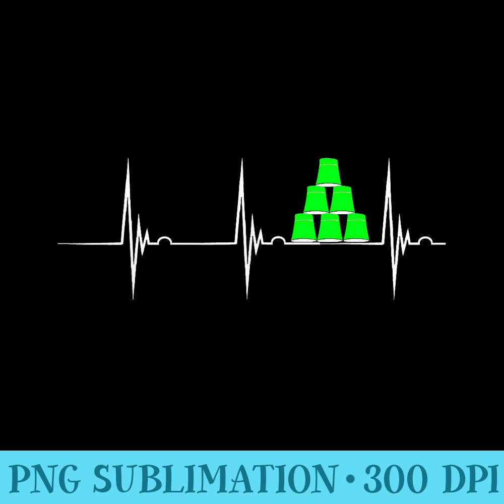 Speed Stacking Heartbeat EKG Sport Stacker Pulse Line T - Fr | Inspire Uplift