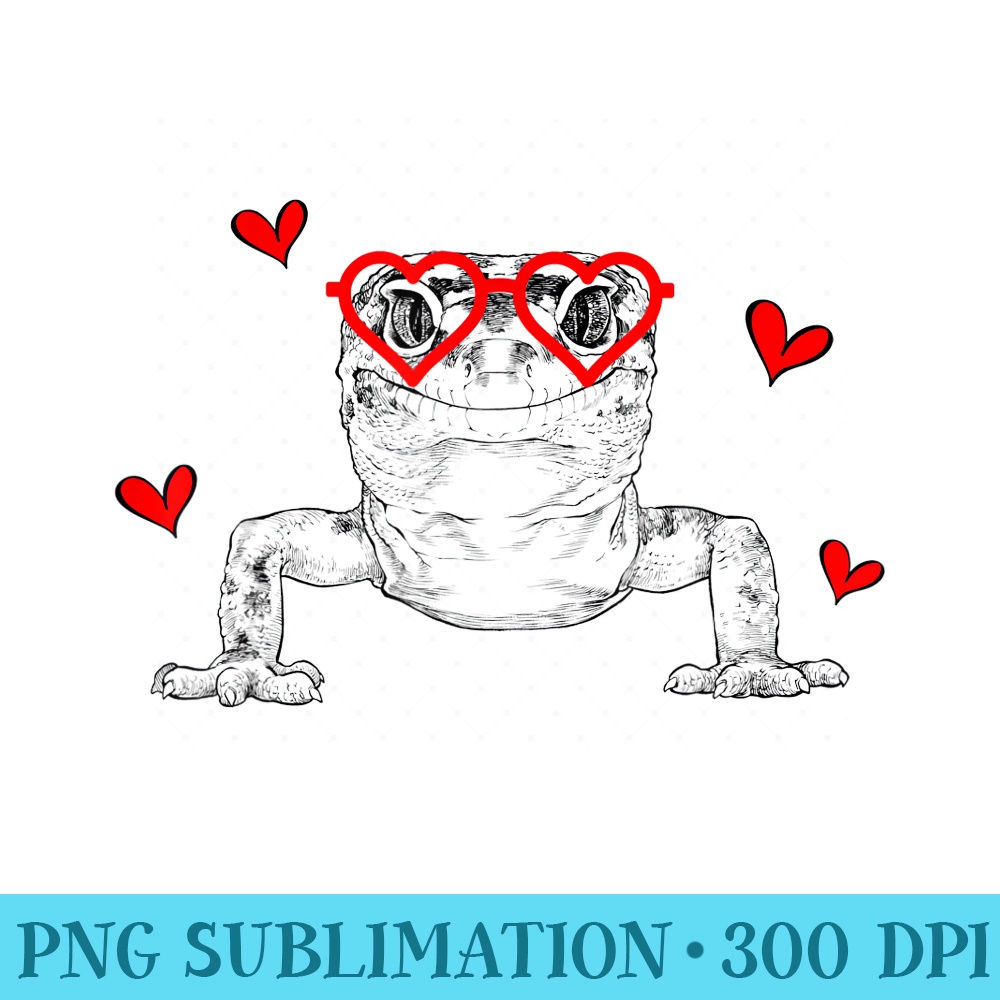 Leopard Gecko with Heart Glasses Valentines Day Gecko Mom - | Inspire ...