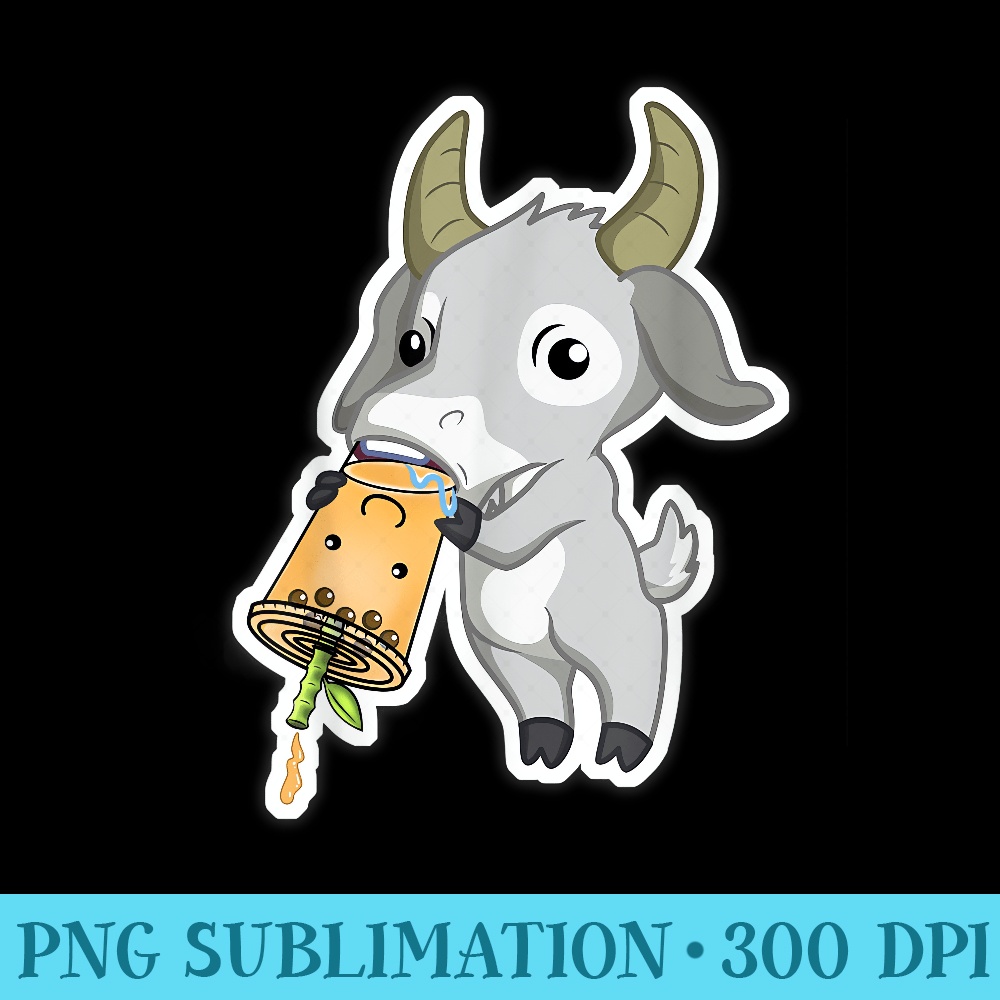 Year of the Goat Sheep Derpy Bubble Boba Tea Chinese Zodiac | Inspire ...