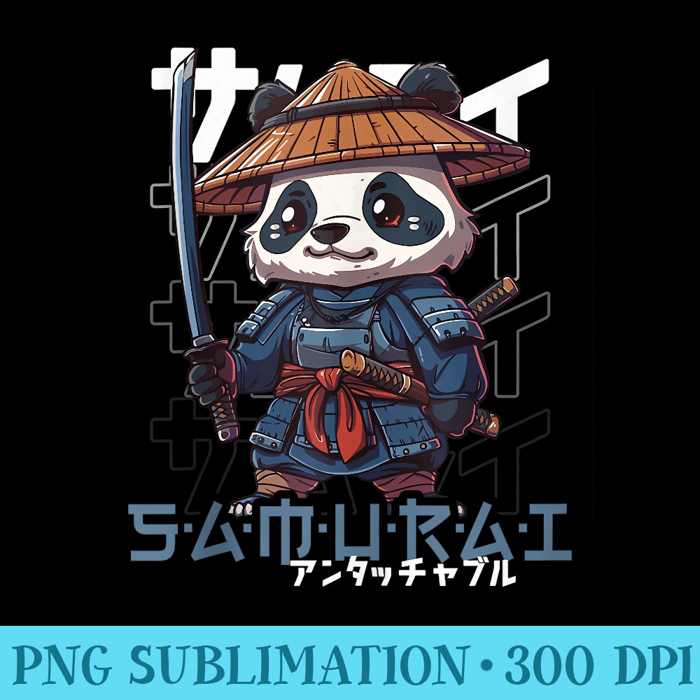 Japanese Panda Samurai Warrior Ukiyo Panda Sensei Samurai - | Inspire ...