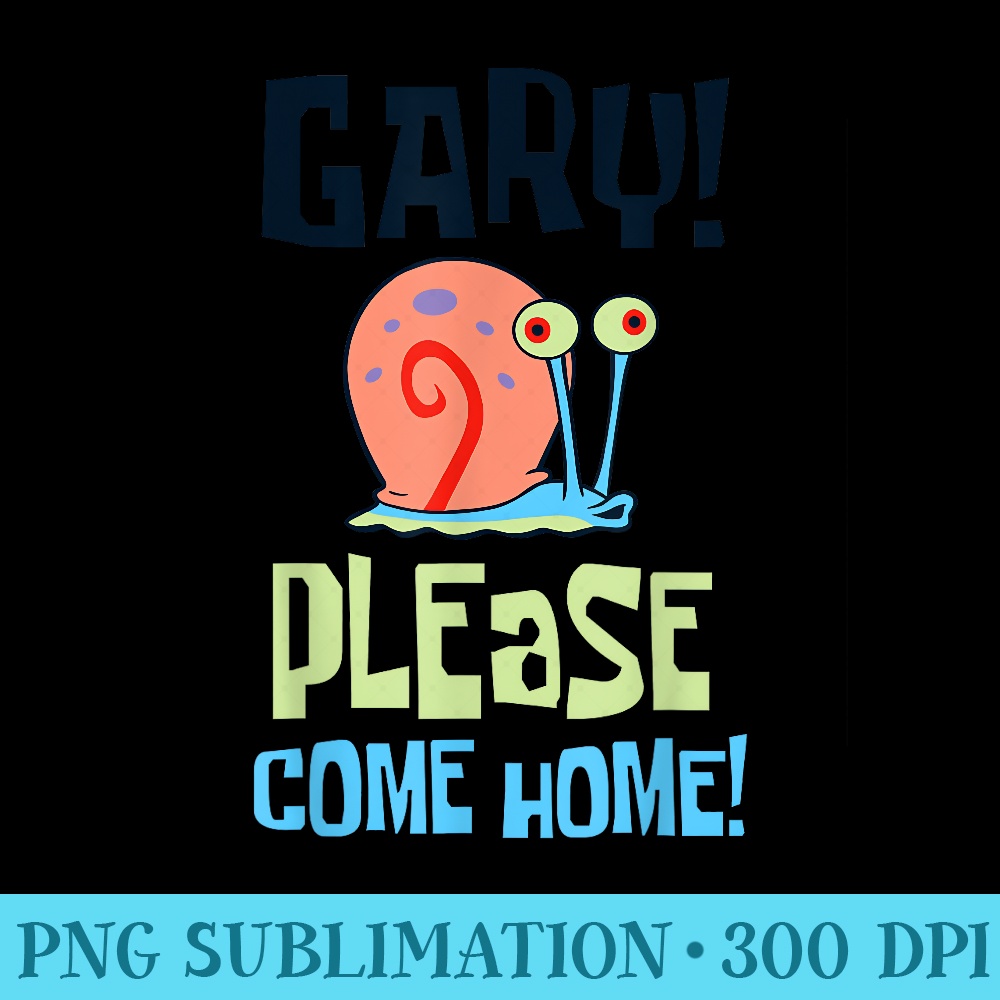 SpongeBob SquarePants Gary Please Come Home Poster - Shirt I | Inspire ...