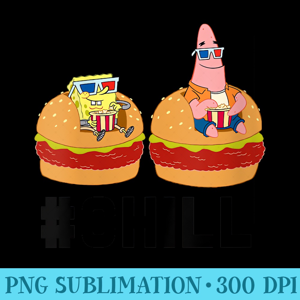 SpongeBob SquarePants Chill SpongeBob Patrick Shot - Sublima | Inspire ...