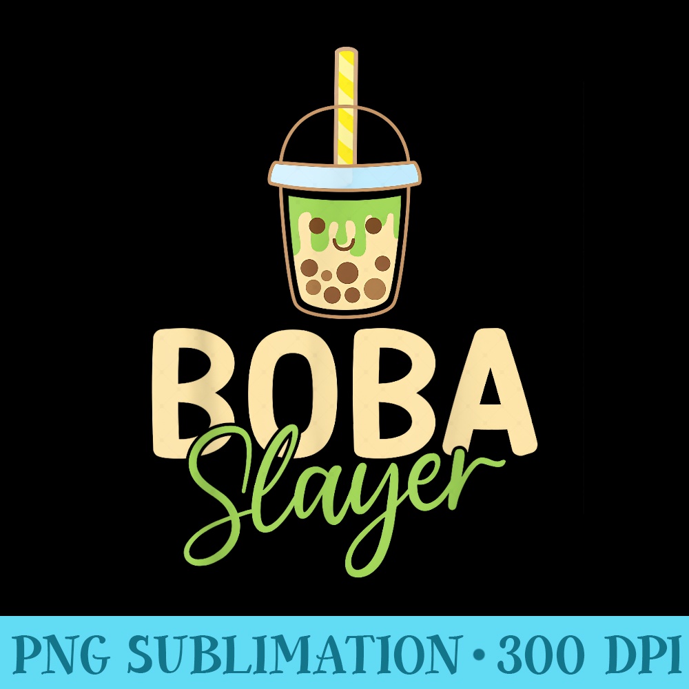 Boba Slayer Bubble Tea - PNG Download Button | Inspire Uplift