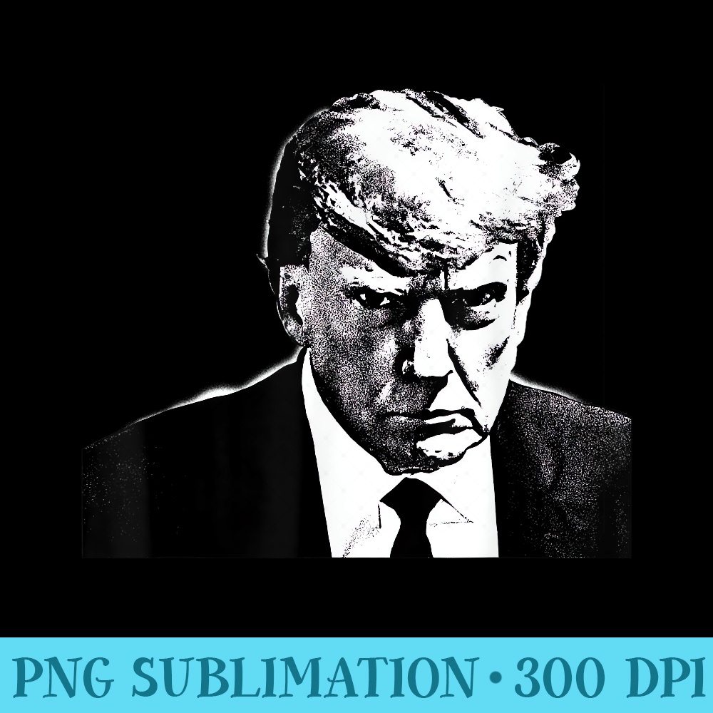 Donald Trump Mugshot Punk Trump Trump In Jail Mug Shot - PNG | Inspire ...