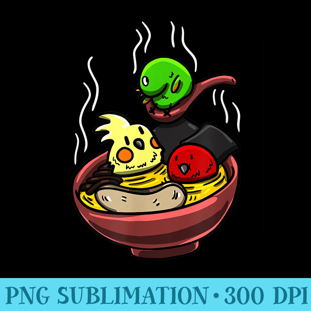 Ramen Birds Bowl Cute Fowl Birb Meme Pet Bird Lover - Downlo | Inspire ...