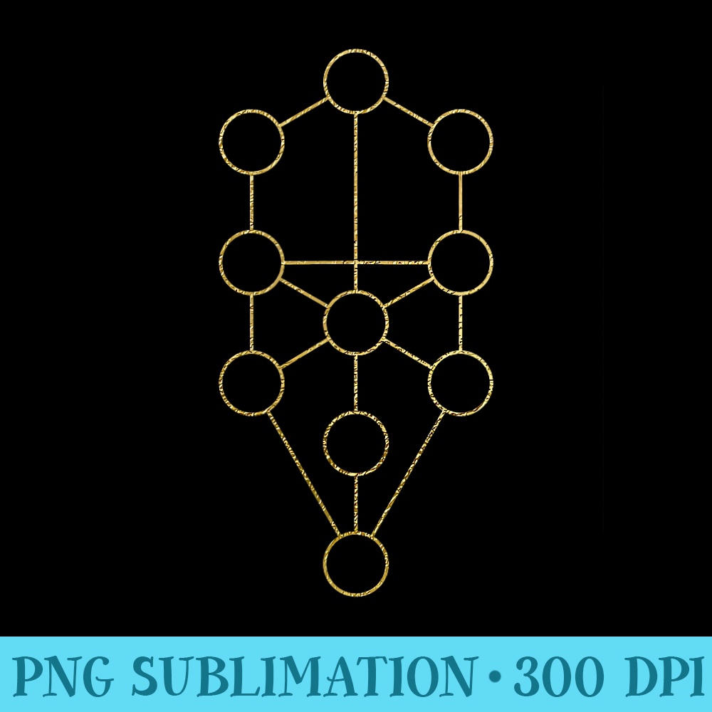 Sacred Geometry Tree of Life Kabbalah Merkaba - PNG Graphic | Inspire ...